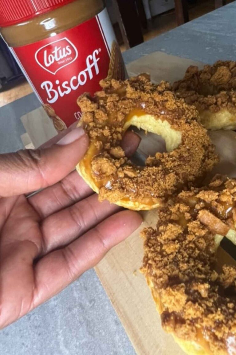 Easy Biscoff low calorie donut recipe • Views From Here
